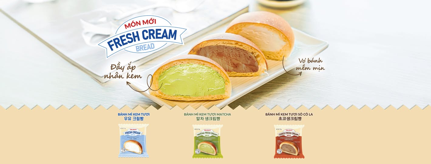 Fresh Cream Bread - BÁNH MÌ KEM TƯƠI COBI BREAD - Cobi Bread